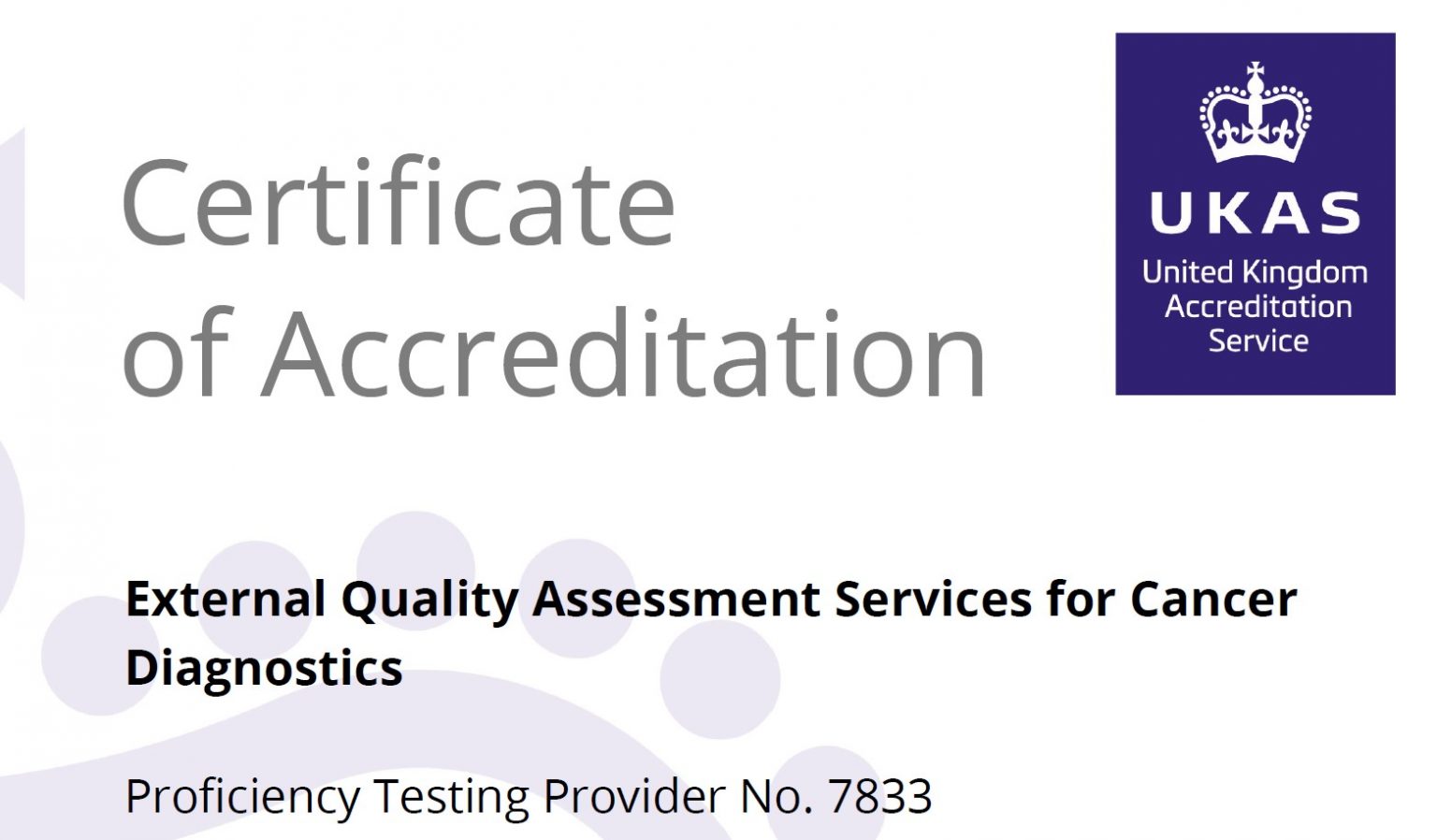 Accreditation and Scope – UK NEQAS – ICC & ISH