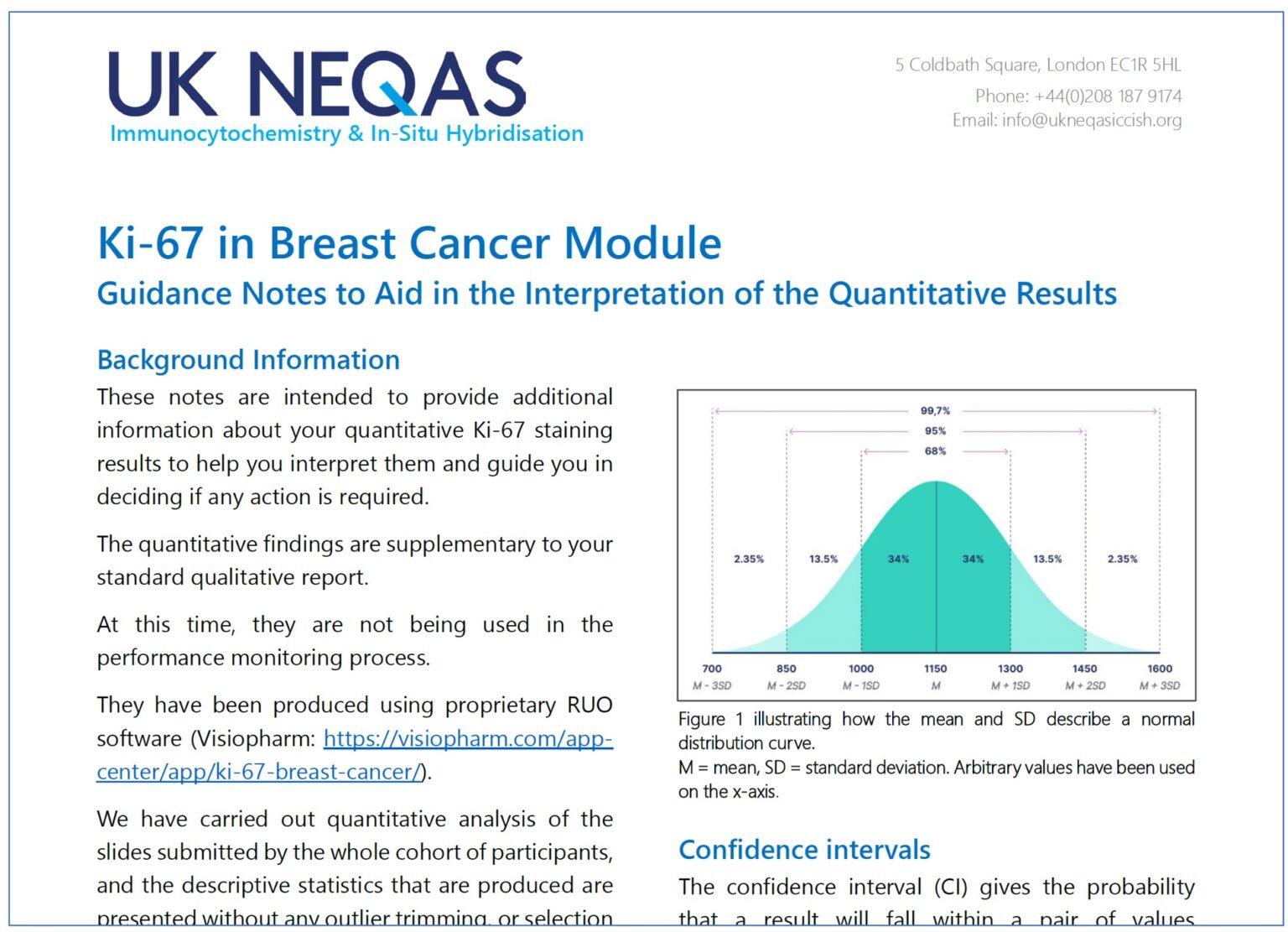 Ki-67 in Breast Cancer Module: Interpretation of Quantitative Results Guide – UK NEQAS – ICC & ISH